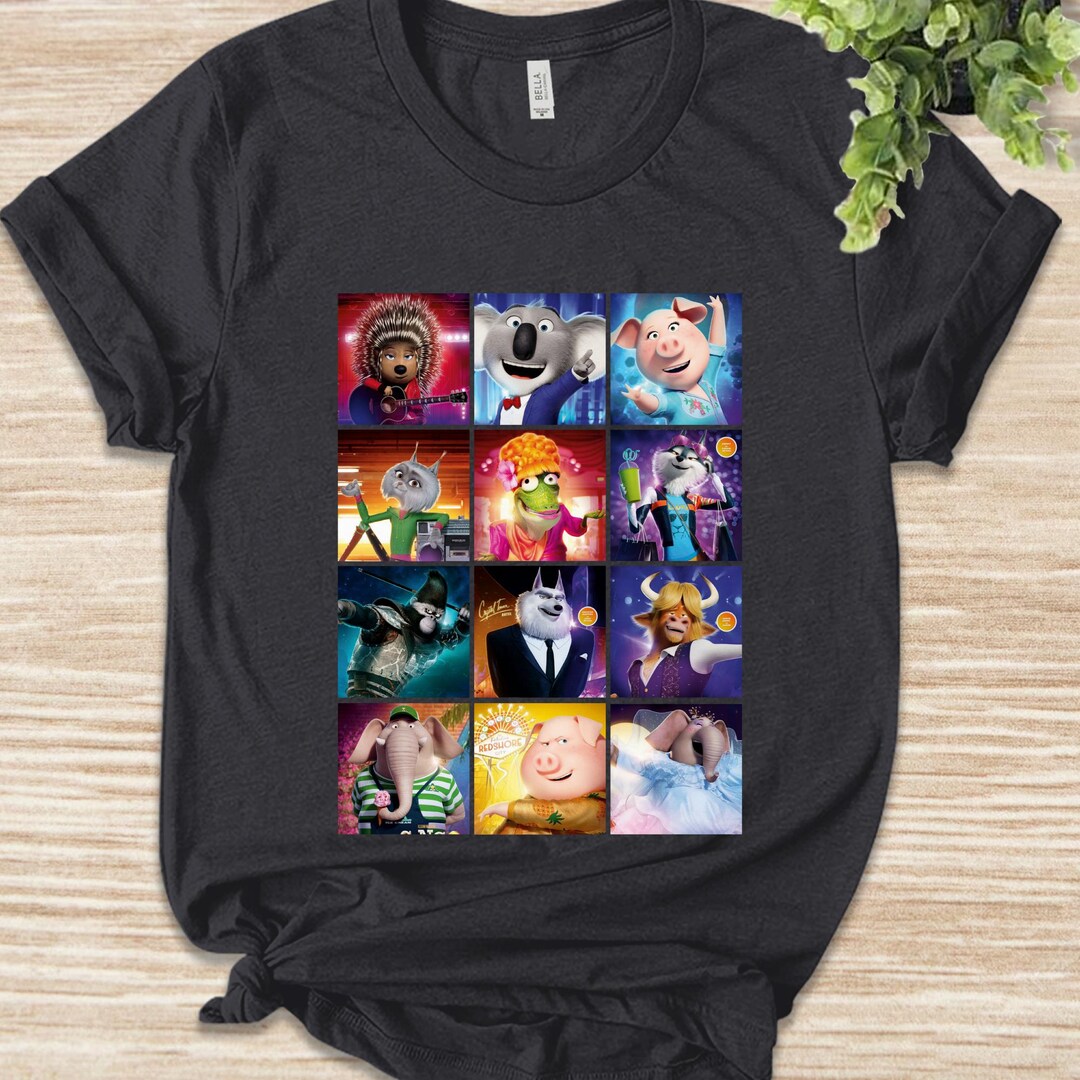 Sing 2 Character Personalised Shirt, Sing 2 Clay Calloway Editable ...