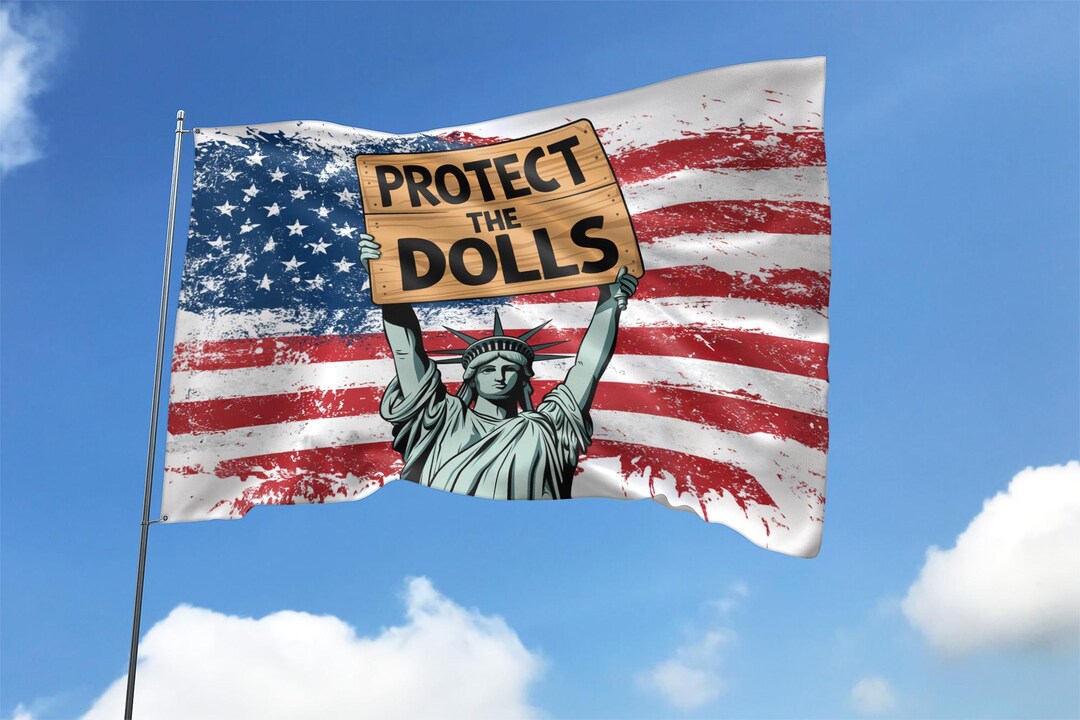 Protect the Dolls Statue of Liberty House Flag, Gender Equality Flag ...