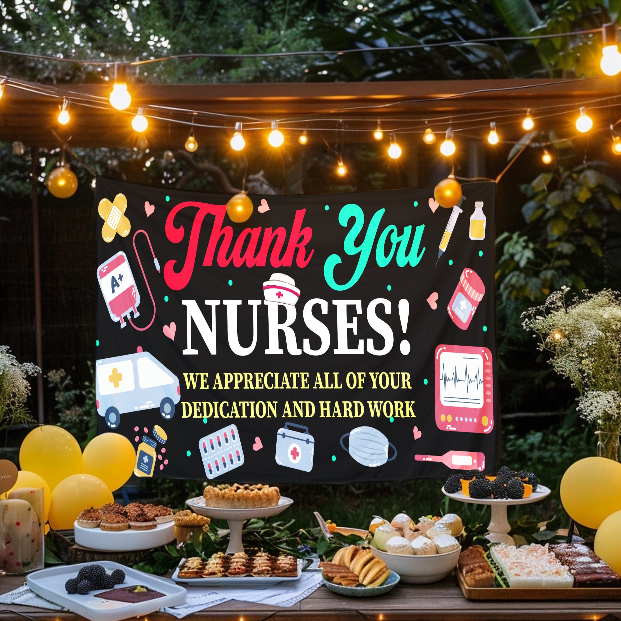 National Nurses Week Appreciation Banner Nurse Appreciation Day Sign ...