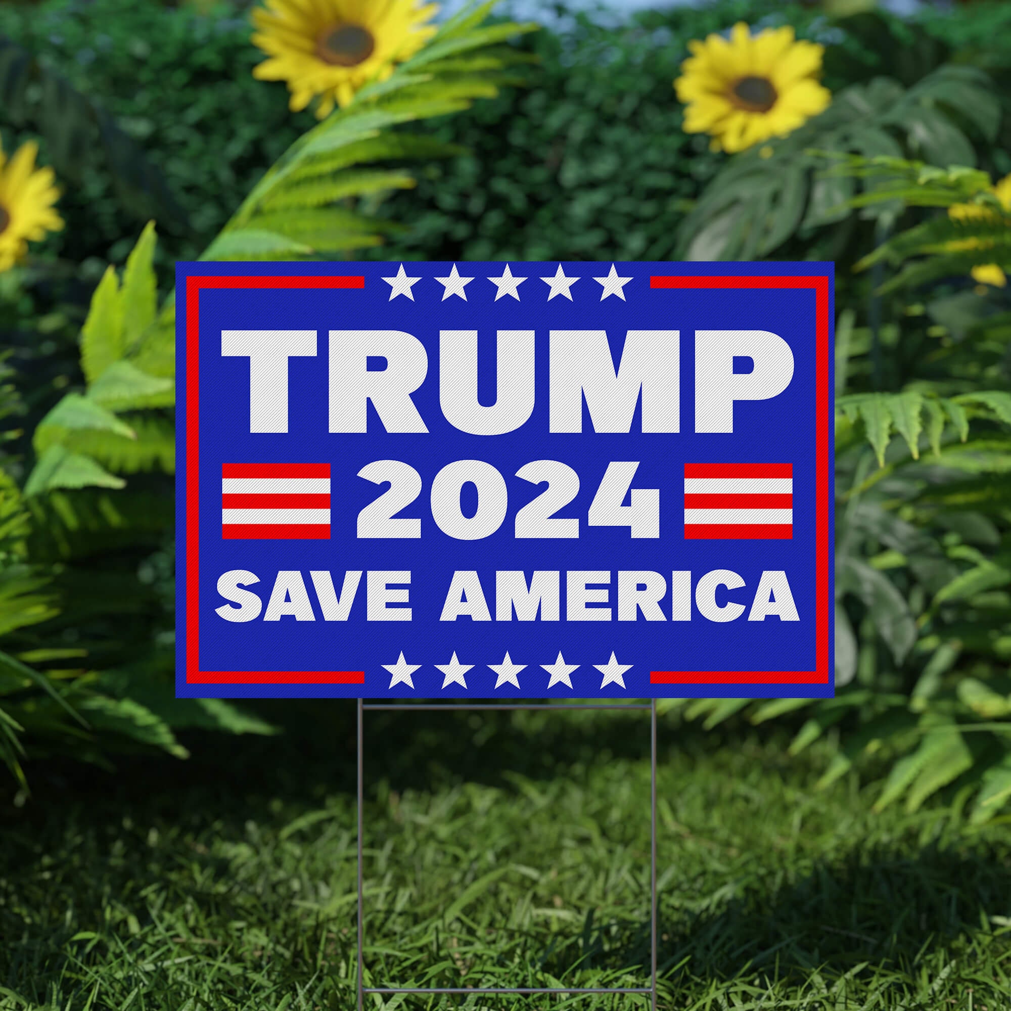 Trump 2024 Yard Sign, Trump 2024 Save America Lawn Sign, Trump for ...