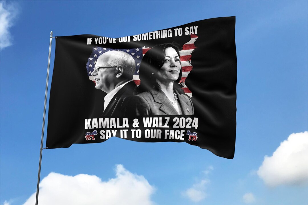 Kamala Harris Walz 2024 Flag, Kamala Flag, Political Flag, Harris Walz ...