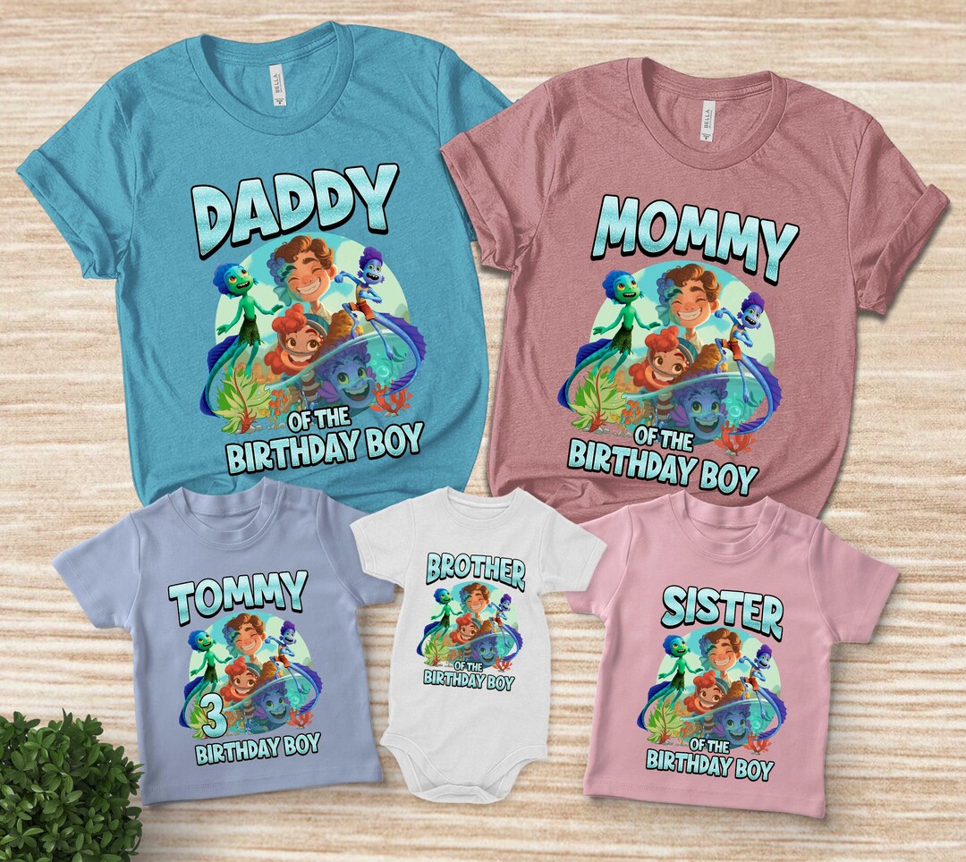Luca Birthday Shirt, Luca Family Birthday Shirts, Birthday Boy Shirt ...