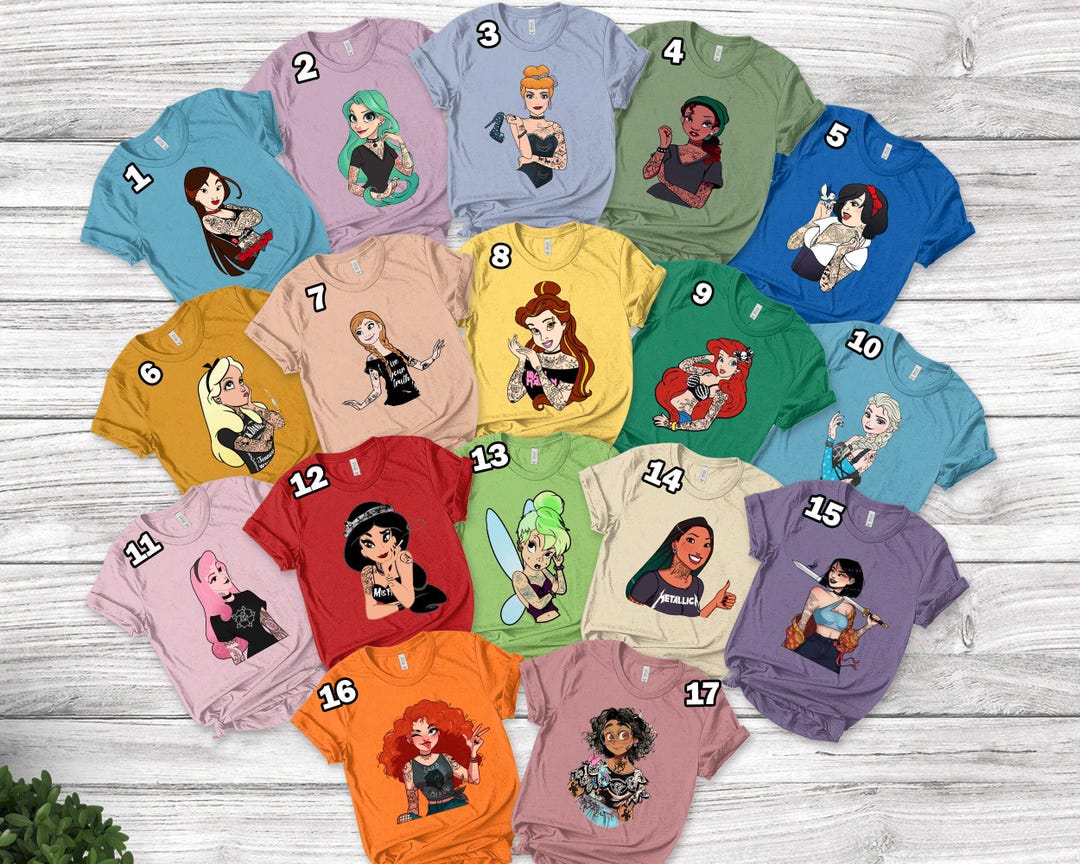 Disney Princess Some Girls Wear Pink Real Girls Wear Ink Shirts/disney ...