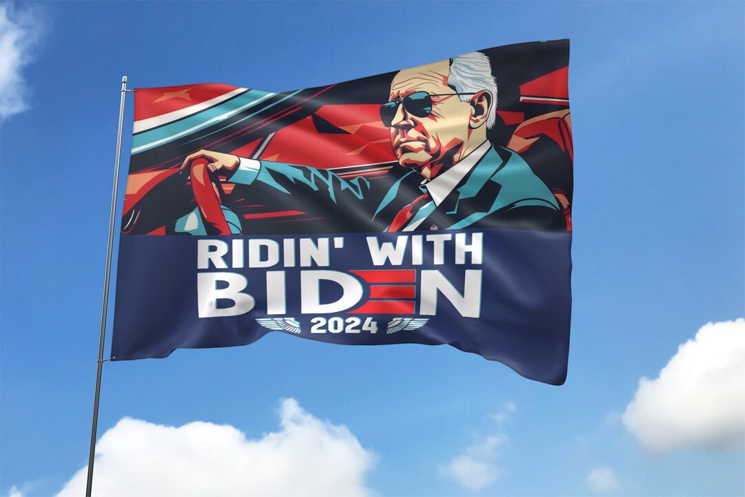 Ridin With Biden 2024 Flag, Biden Harris 2024 Flag, Biden for President ...