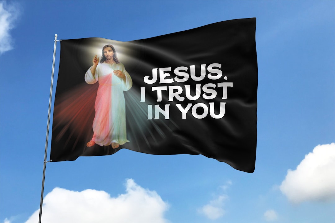 Jesus Divine Misericordia Faith House Flag Outdoor Decorative Yard ...