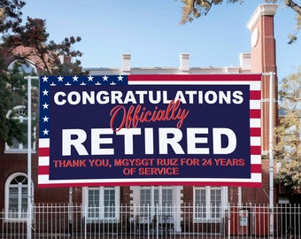 Navy Retirement Banner - Etsy