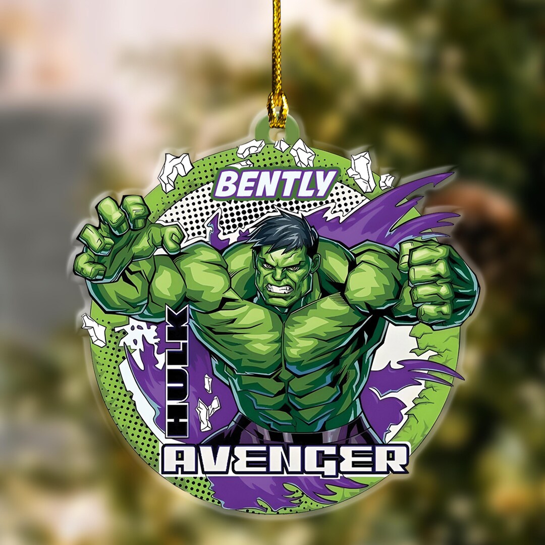 Hulk Ornament/hulk Customized Ornament/ornament Personalized 2024 ...