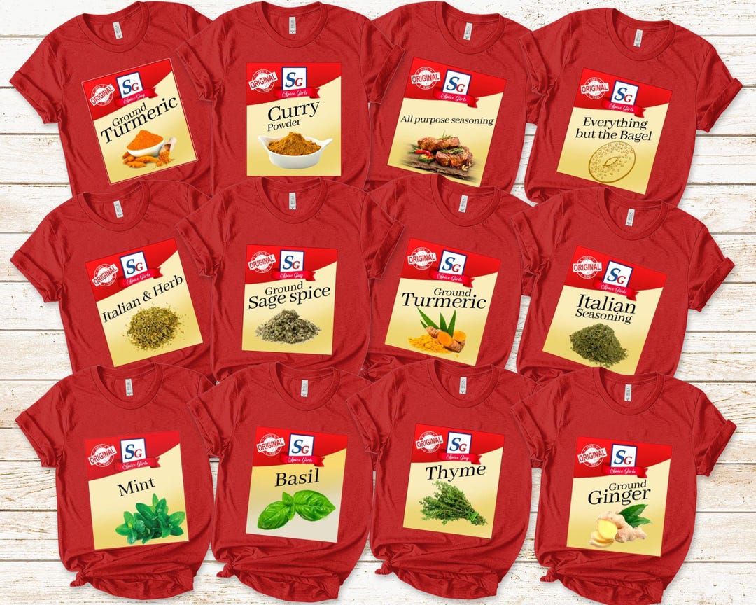 Spice Girl Shirt Costume, Costume Shirt for Family Friends Teachers ...