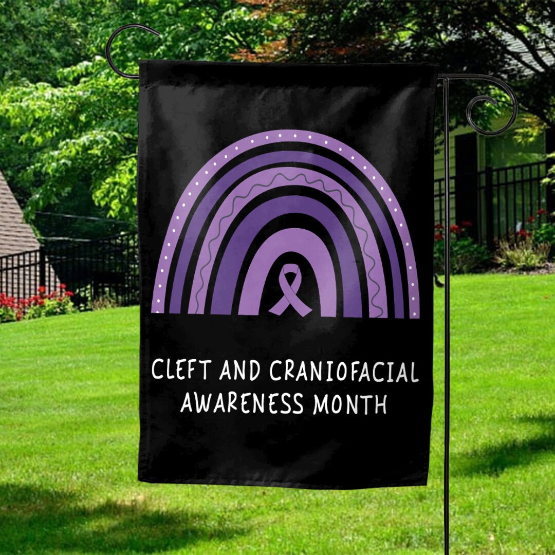 Cleft and Craniofacial Awareness Garden Flag,cleft and Craniofacial ...