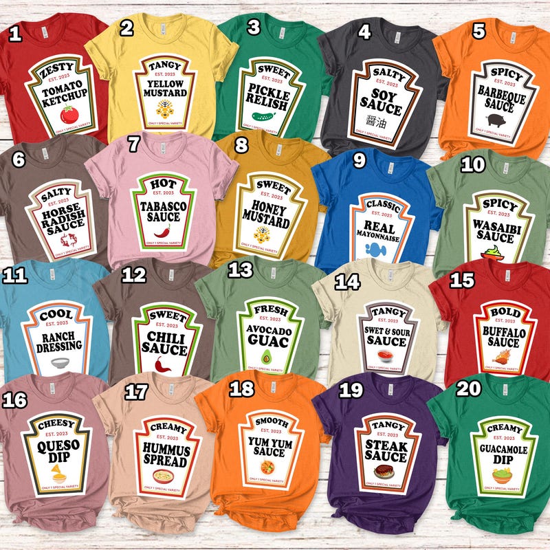Condiment Shirt - Etsy