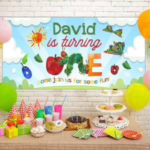 Hungry Caterpillar Birthday Backdrop/hungry Caterpillar Birthday Banner ...