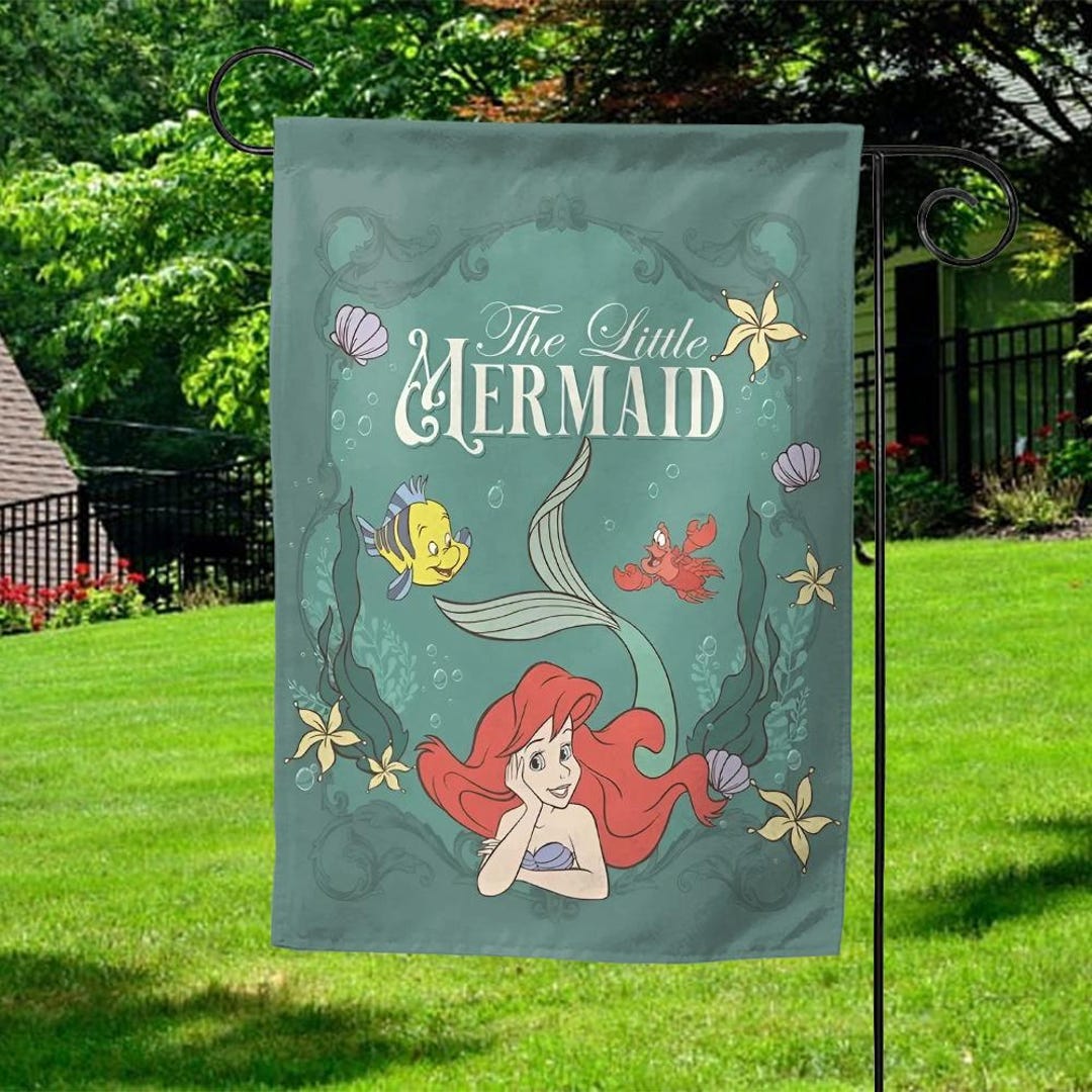Disney Princesses Home Flag/disney Princesses Ariel the Little Mermaid ...