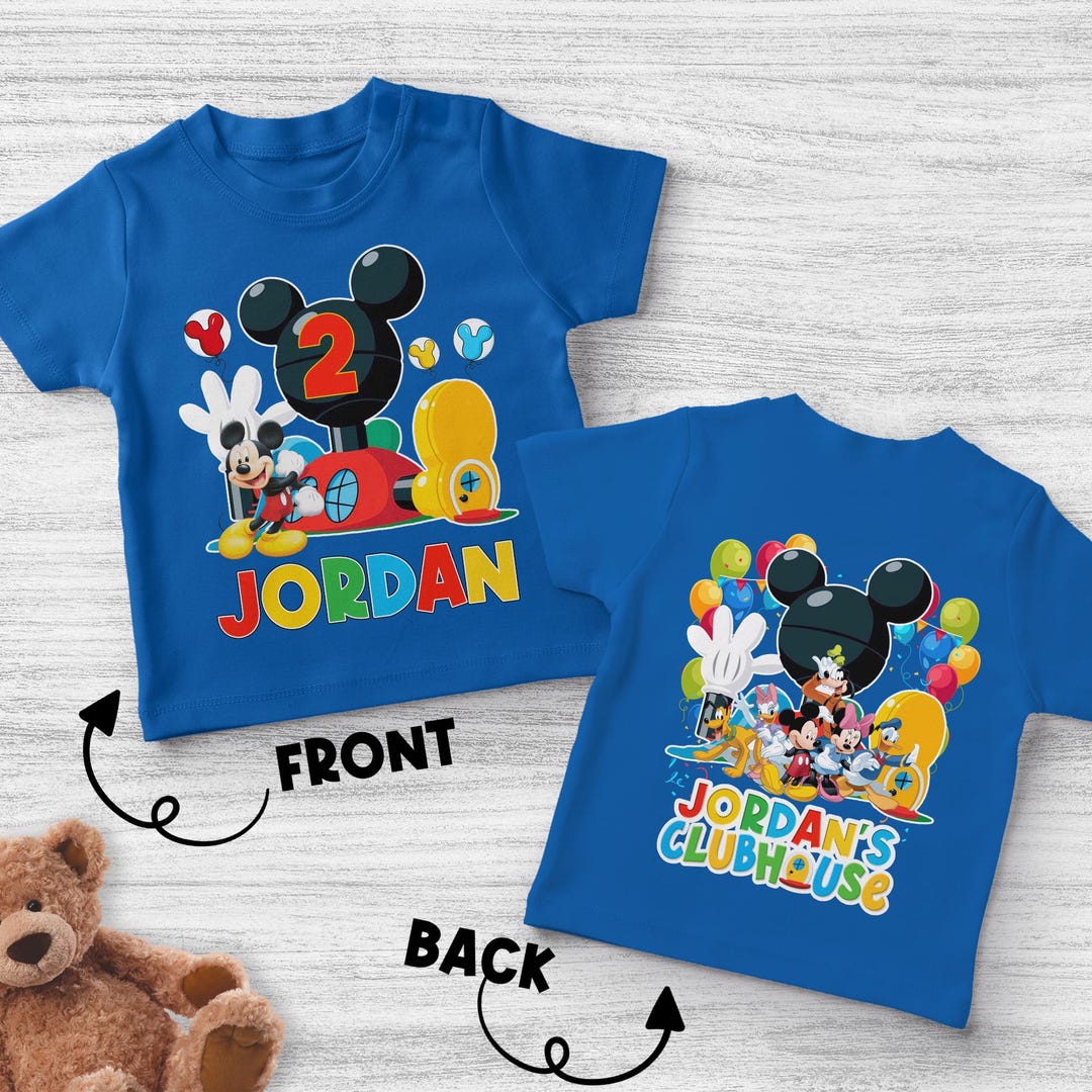 Personalized Mickey Mouse Clubhouse Birthday Shirt/disney Mickey Mouse ...