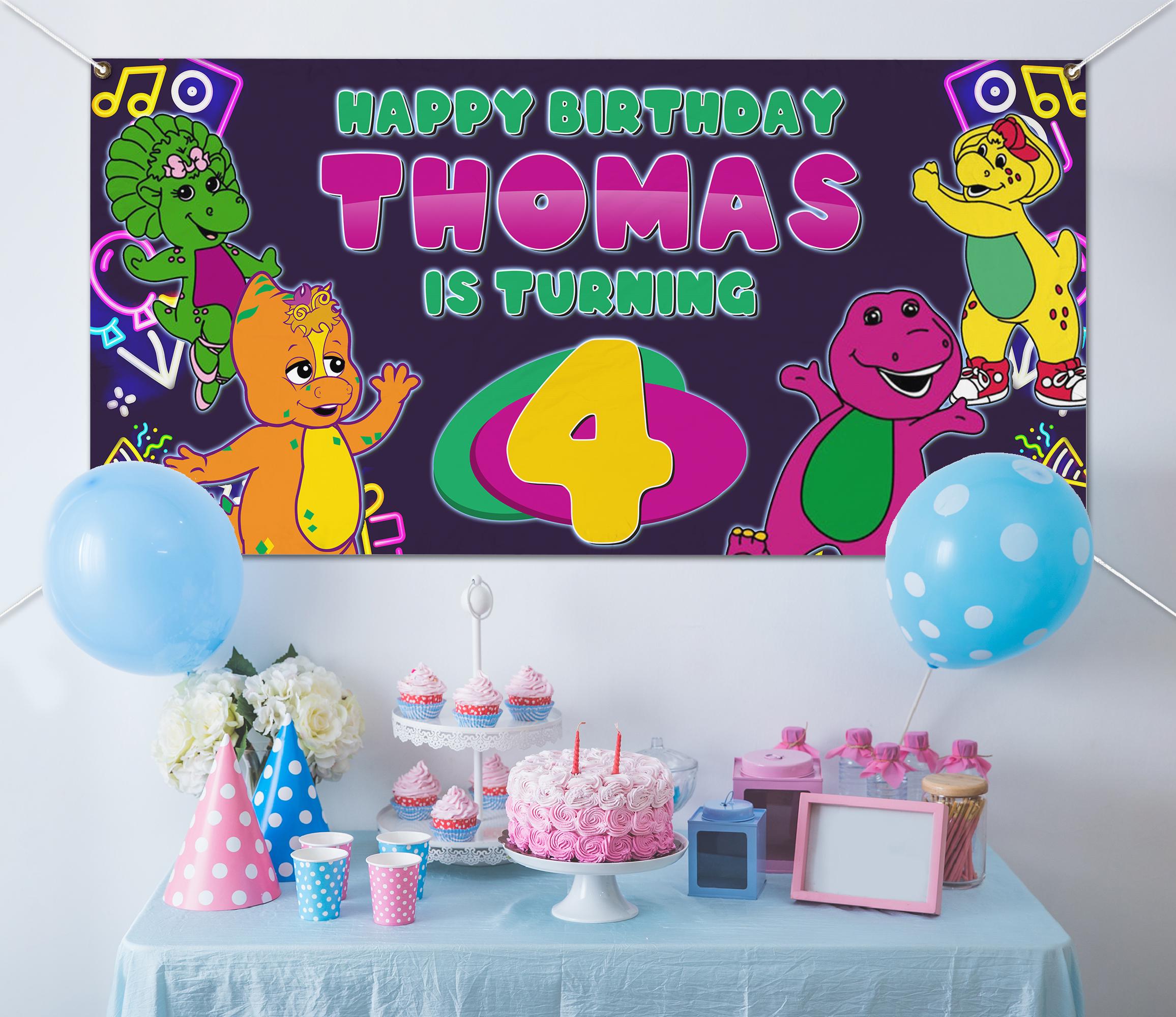 Barney Birthday Background