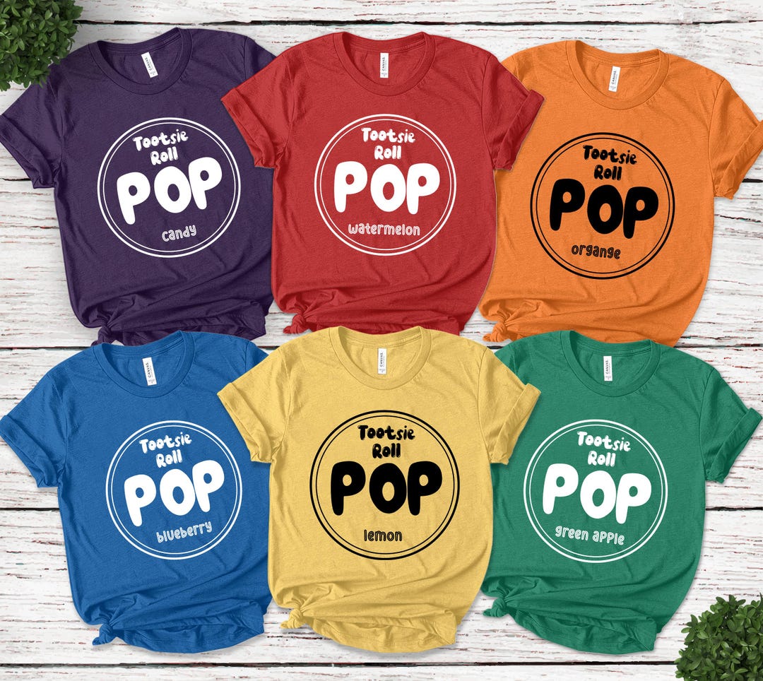 Tootsie Roll Costumes/candy Group Costume Tee/tootsie Roll Pop Matching ...