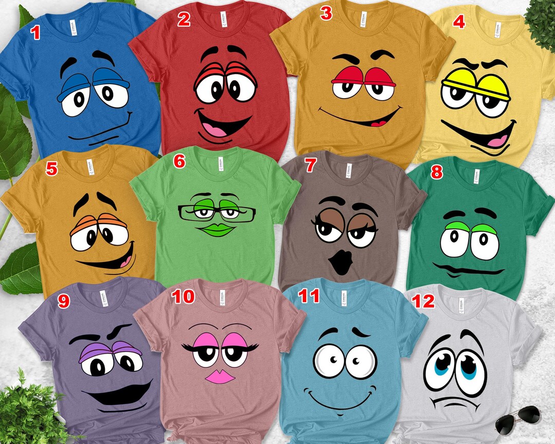 M&M Candies Shirt, M and M Matching Family Shirt Group MM Shirt ...