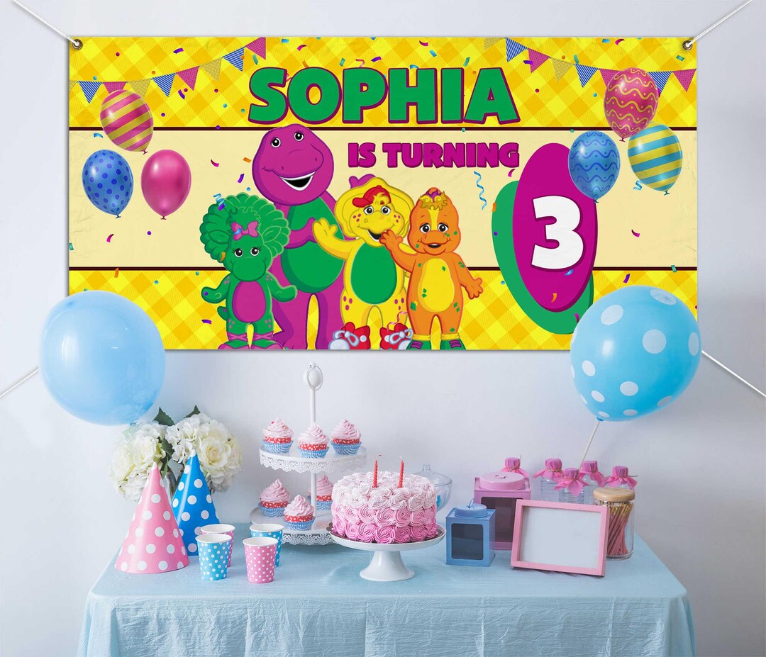 Barney Birthday Background