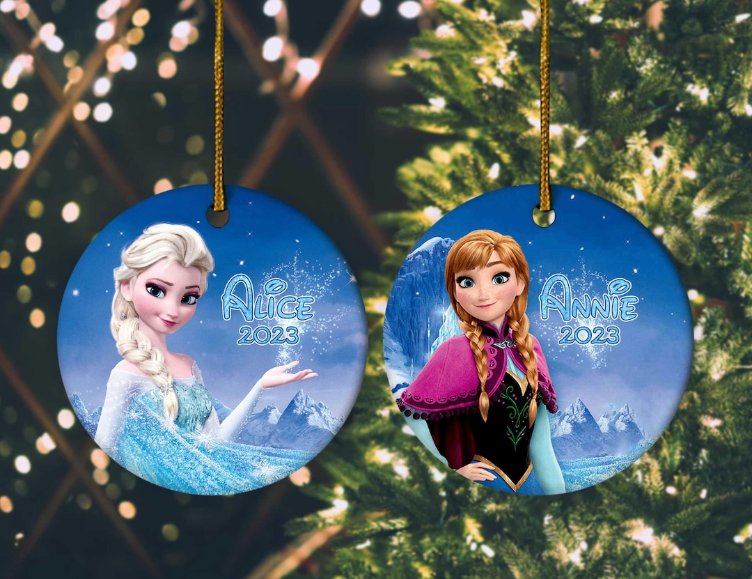 Elsa Frozen Ornament, Personalized Elsa Frozen Ornament, 2024 Christmas ...