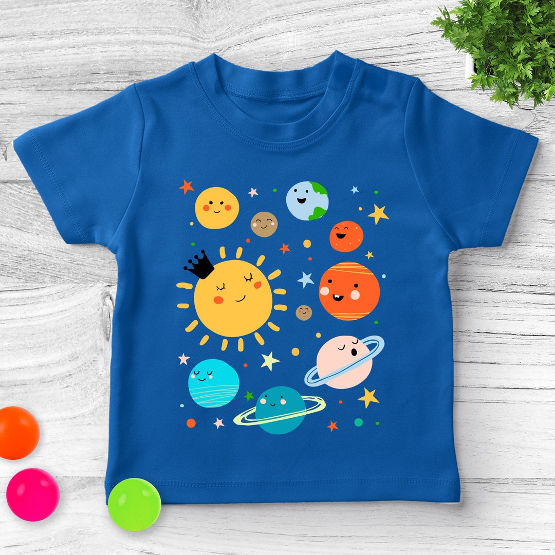 Planets Kids Shirt, Solar System Toddler T-shirt, Outer Space Theme ...