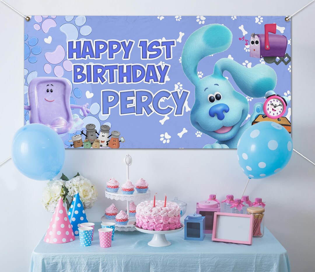 Blue's Clues Birthday Banner, Blue's Clues Party Banner, Blue's Clues Banner, Birthday Banner ...