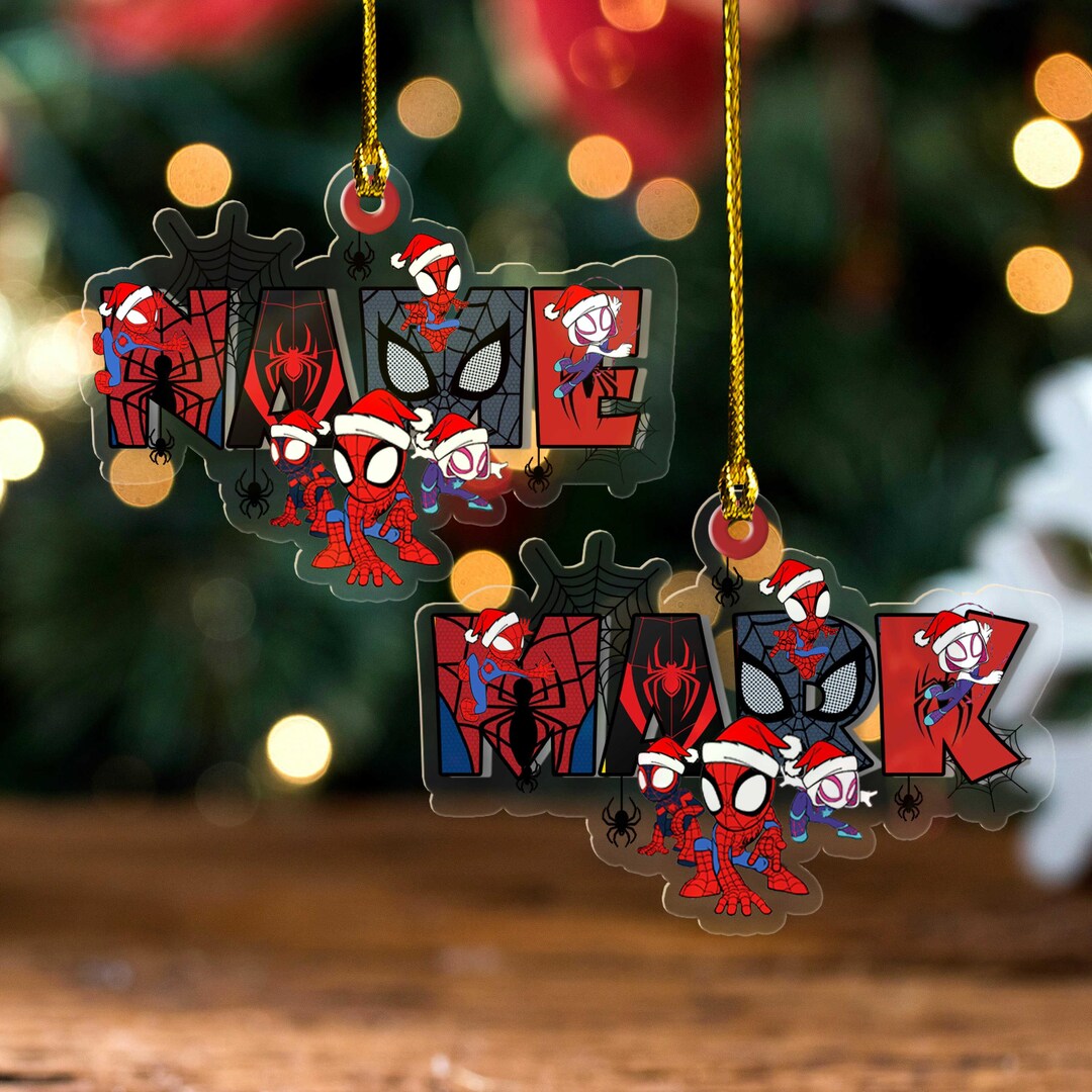 Personalize Spidey and His Amazing Friends Christmas Ornament, Custom ...