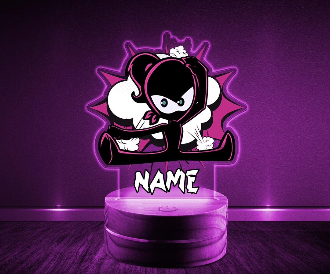 Custom Ninja Kidz Night Light, Ninja Kidz Warrior Night Light, Ninja ...