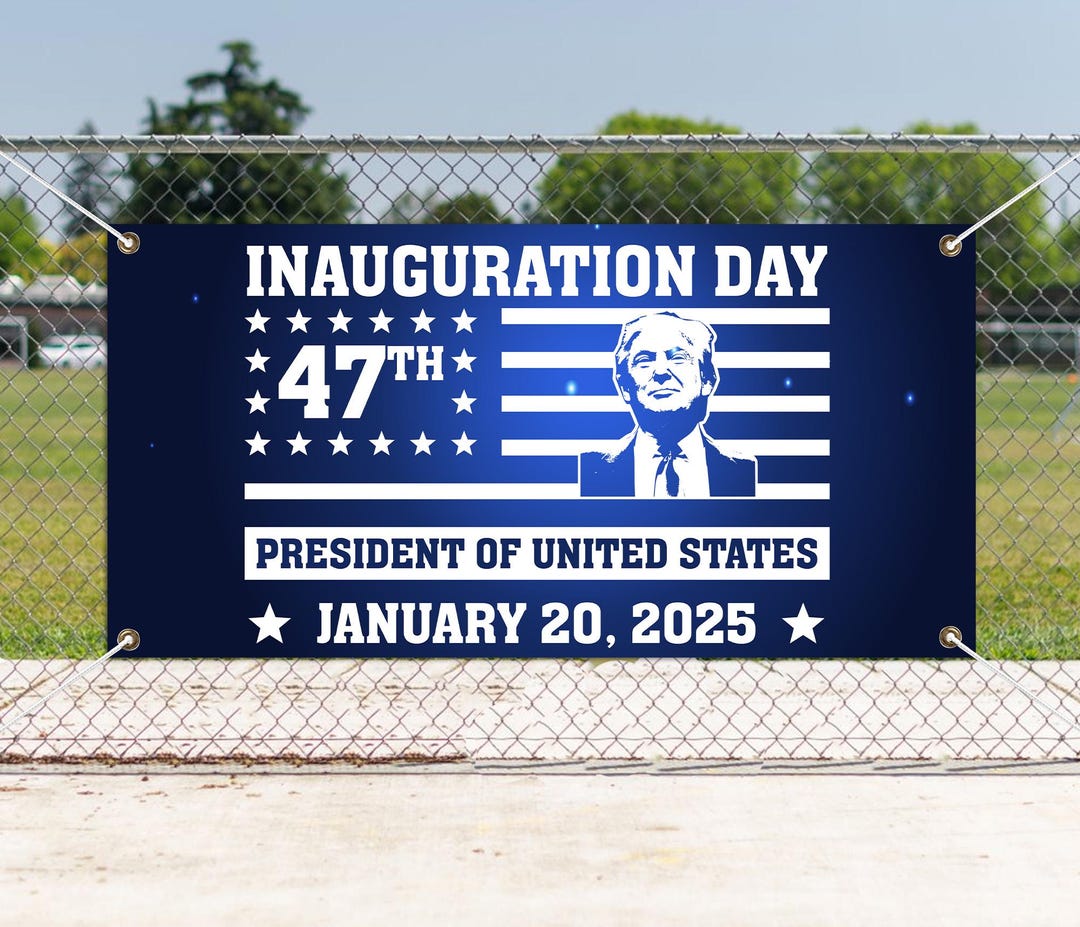 TRUMP Won Banner, Election Inauguration Banner, Trump 47th President ...