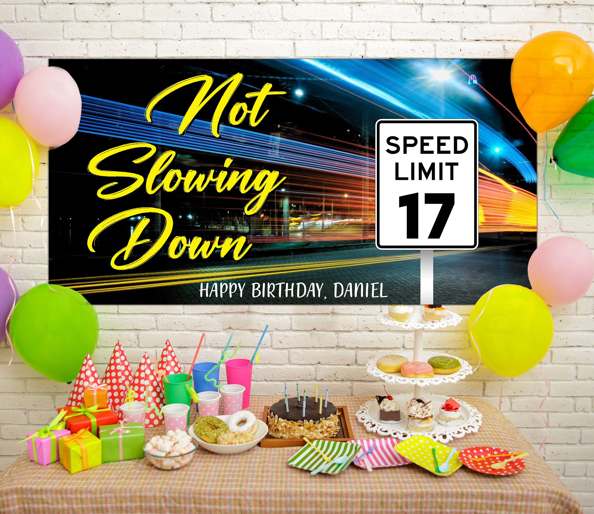Birthday Banner, Drivers License Birthday Banner, Boy 16th Birthday ...