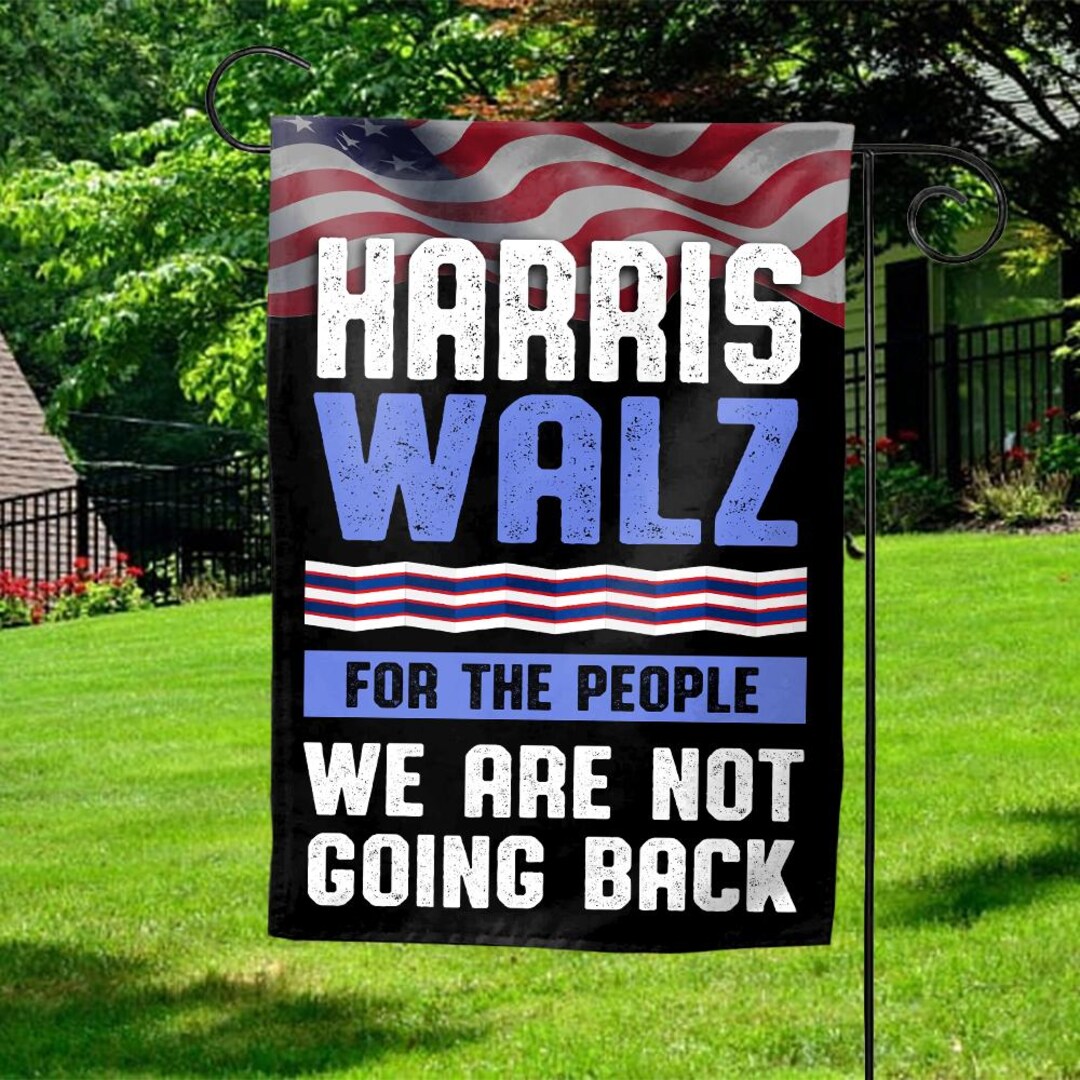 Harris Walz Garden Flag, Harris Walz 2024 Flag, Kamala Harris Garden ...
