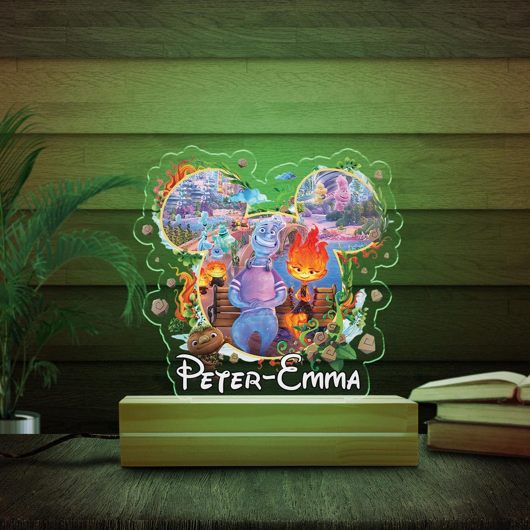 Disney Elemental Ember and Wade Night Light, Disney Christmas ...