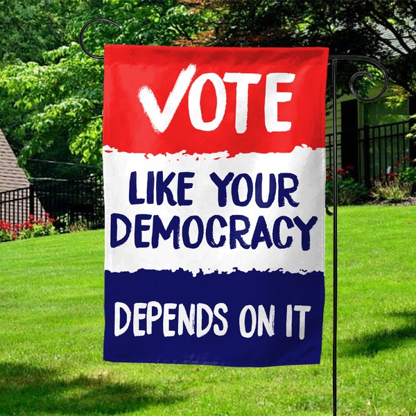 Garden Flag Democracy - Etsy