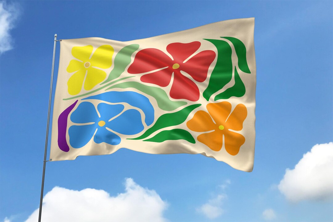 Boho Floral LGBT Flag/lgbtq Flag/love is Love Flag/love is Love Human ...