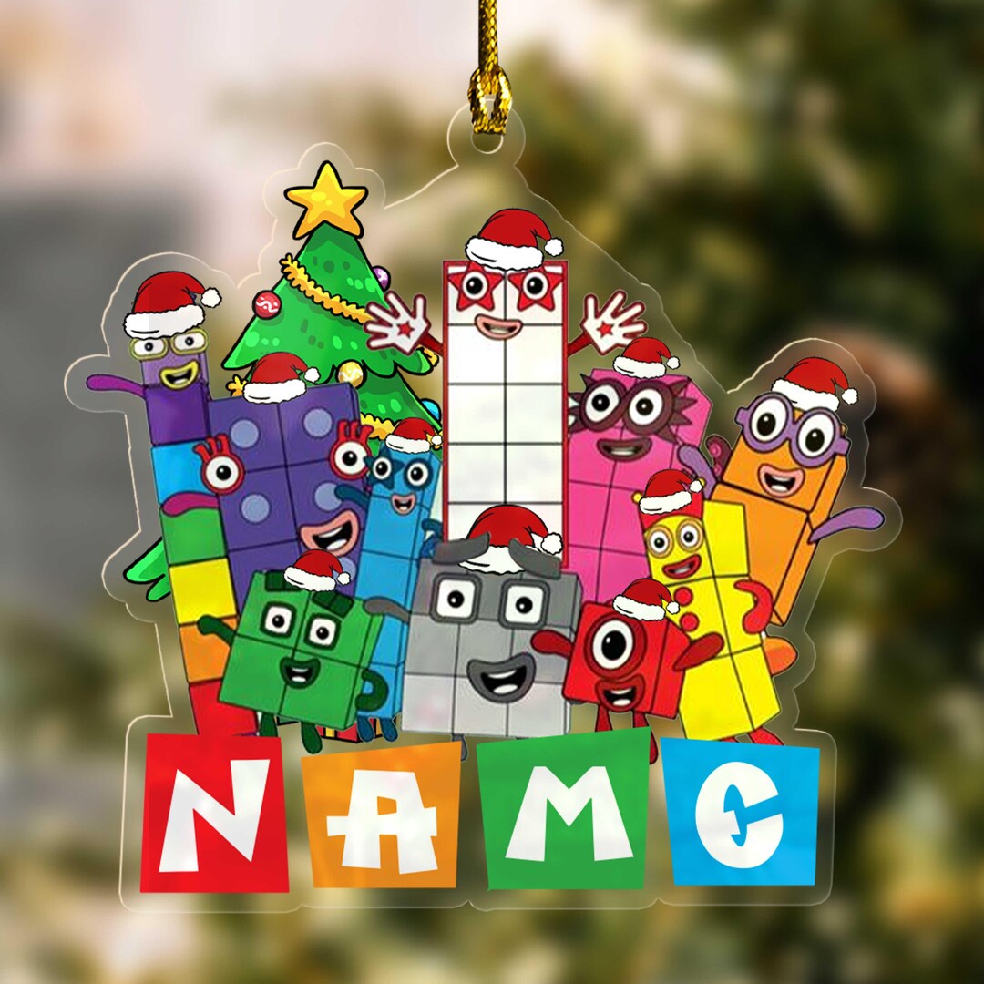 Personalized Numberblocks Cutout Ornament/numberblocks Christmas ...