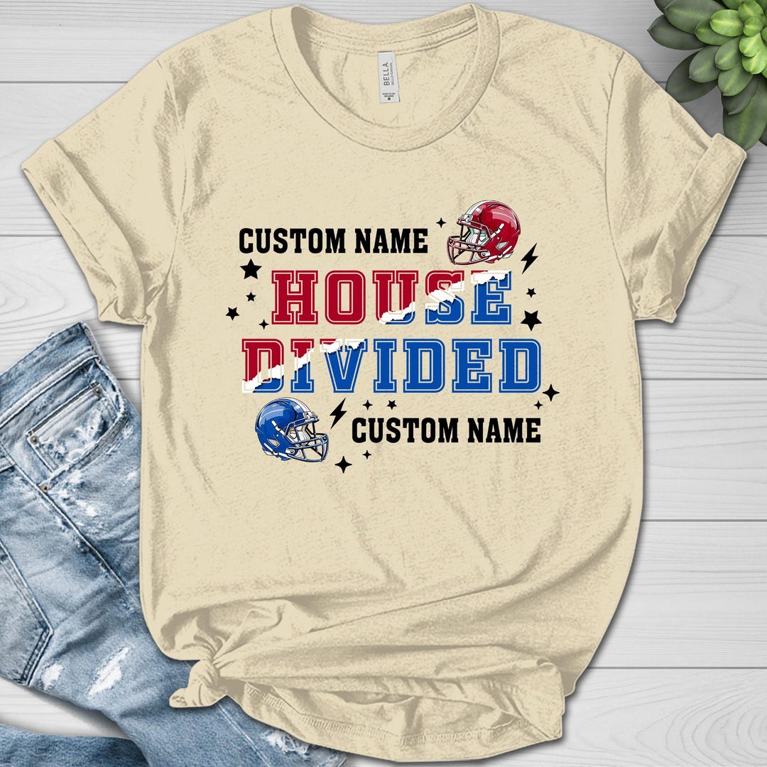Custom Vintage House Divided Shirt, School Spirit Shirt, Football ...