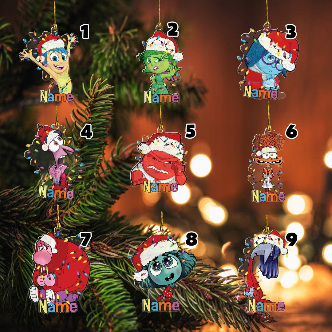 Custom Disney Inside Out Christmas Ornament, It's Okay to Feel All the ...