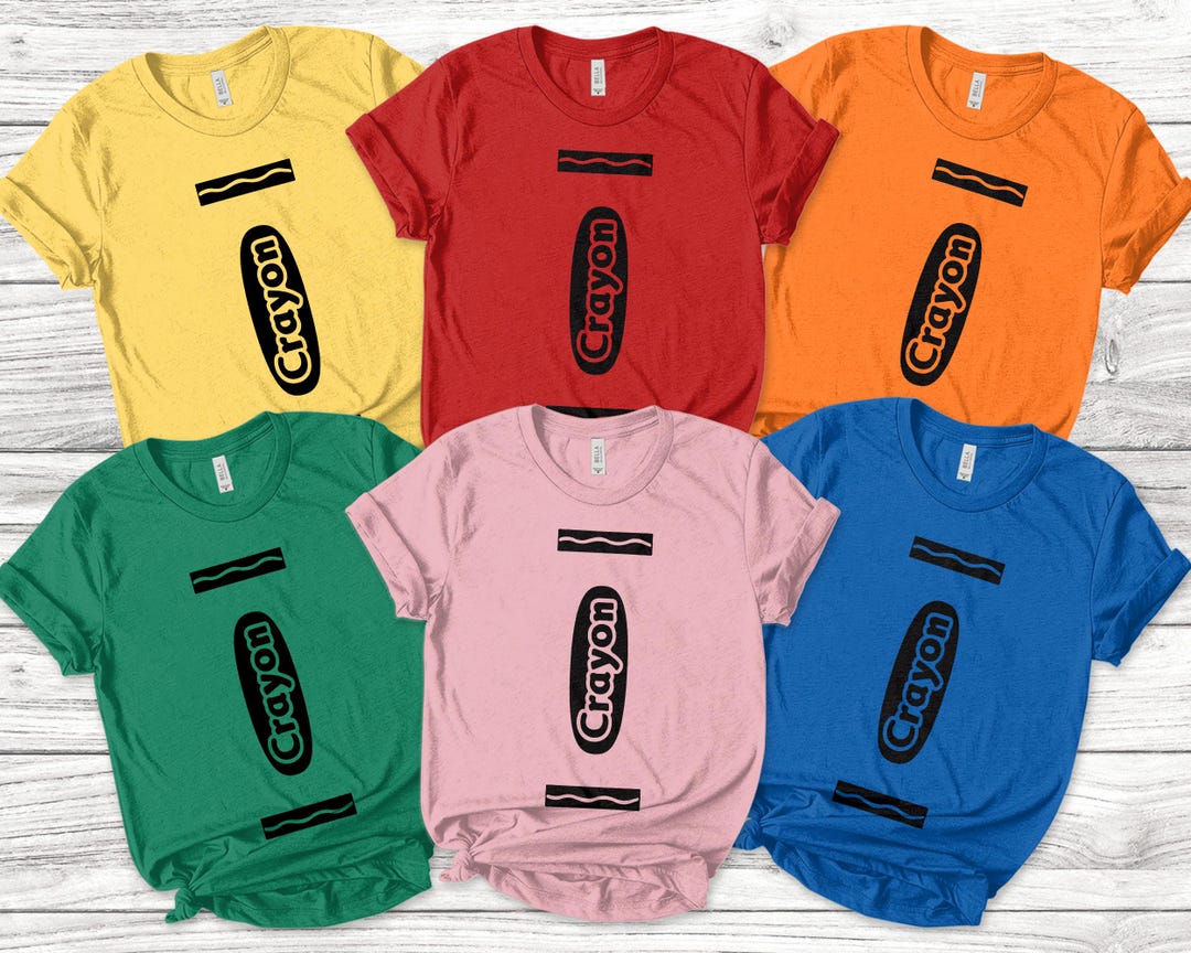 Crayon Matching Family Shirts/crayon Halloween Costume Shirt/crayon Box ...