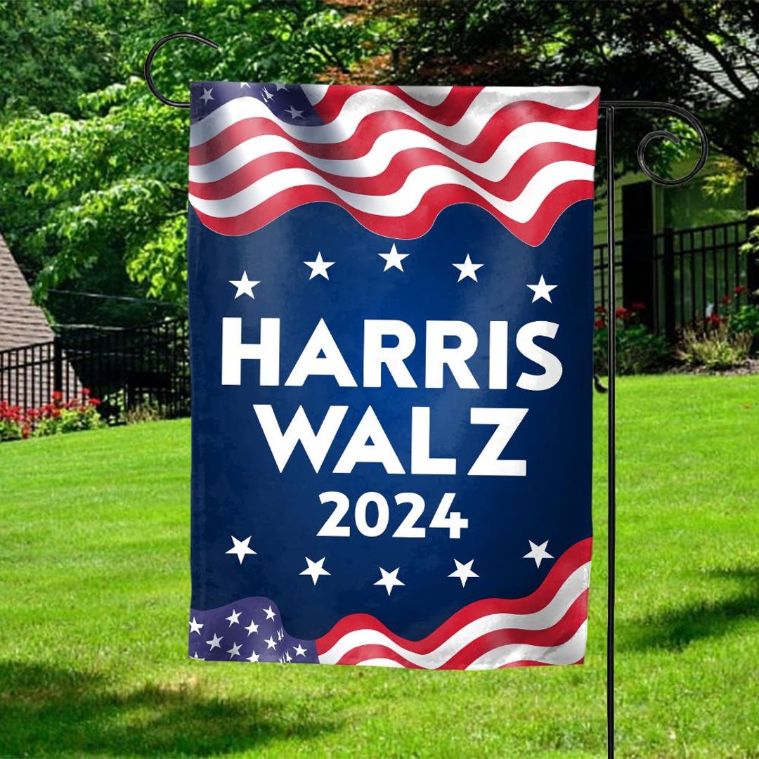 Harris Walz Garden Flag, Harris Walz 2024 Flag, Kamala Harris Garden ...