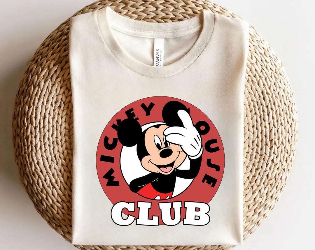 Mickey Mouse Club Shirt/retro Mouseketeer Tee, Vintage Disney Logo ...