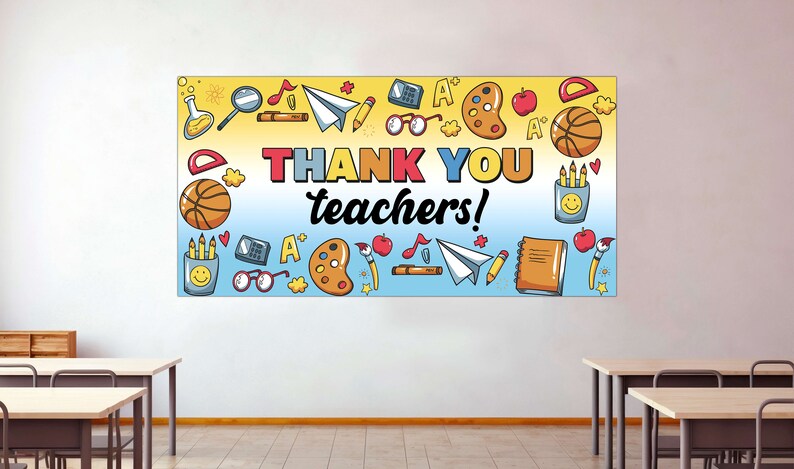 Teacher Appreciation Banner, Teacher Appreciation Week Decor, Teacher ...