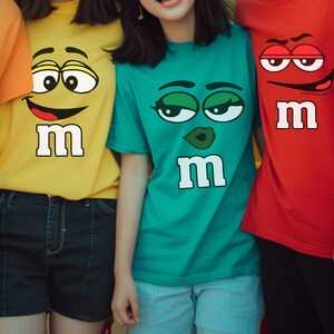 M&M Candies Shirt, M and M Matching Family Shirt, Group MM Shirt ...