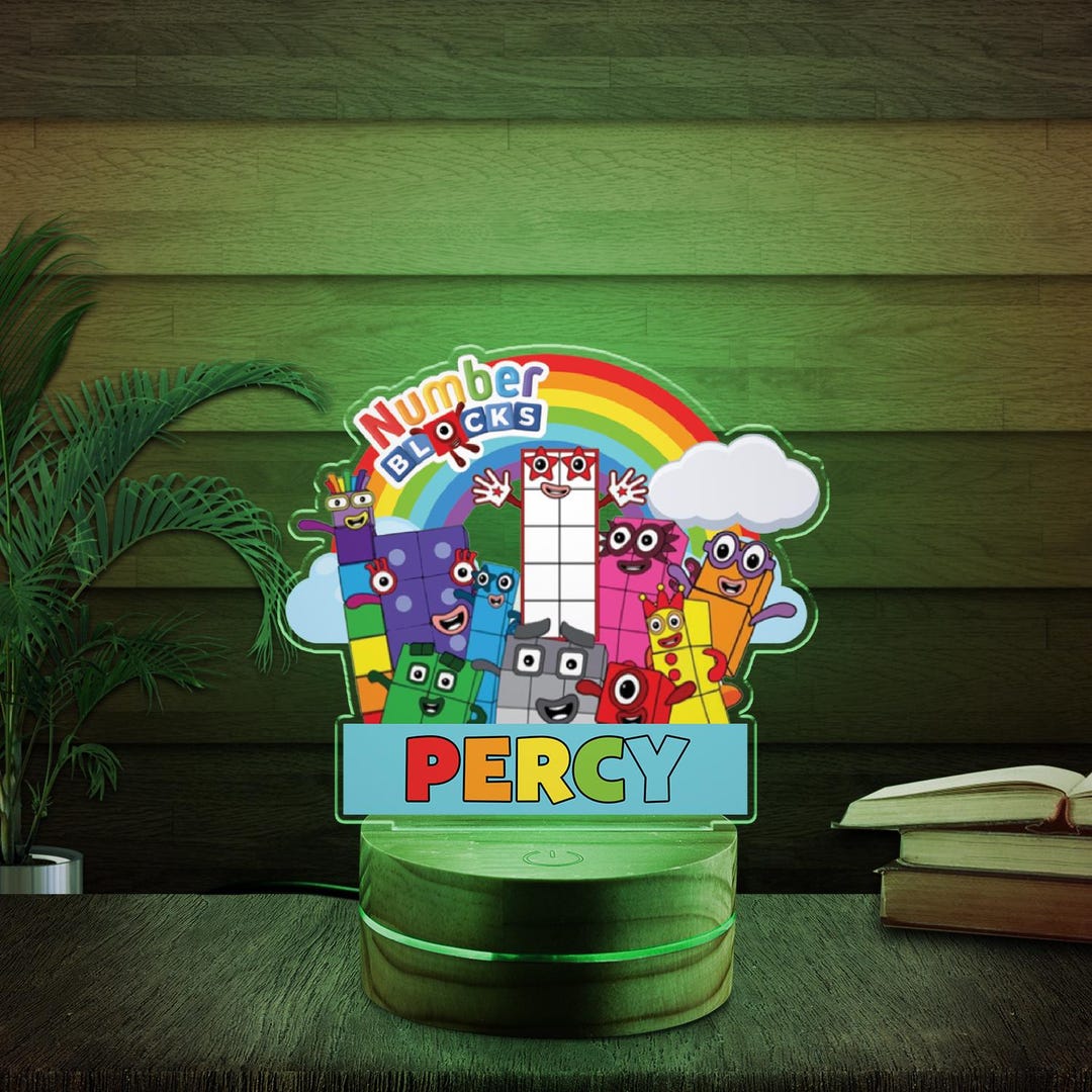 Numberblocks Birthday Night Light/numberblocks Night Light/numberblocks ...