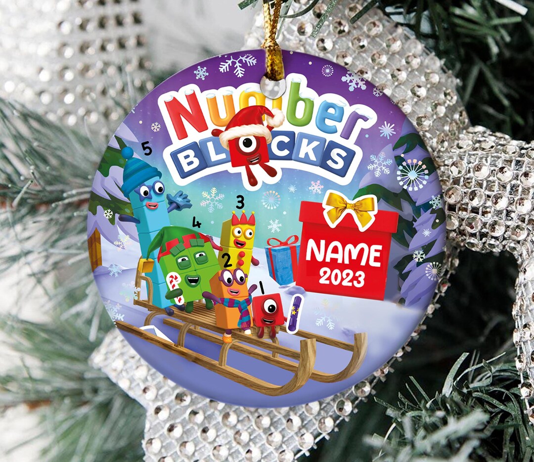 Personalized Numberblocks Ceramic Ornament/numberblocks Christmas ...