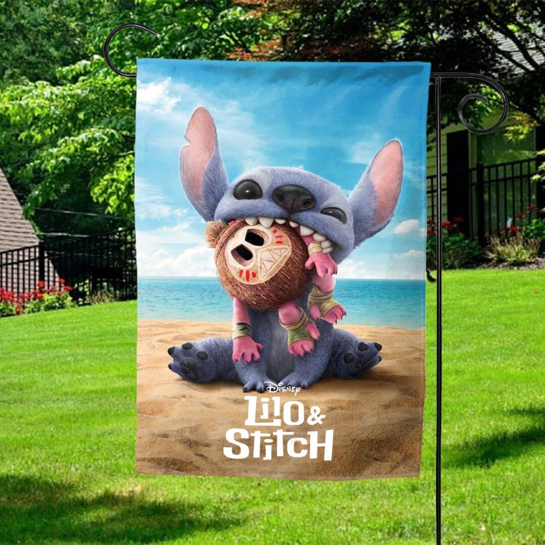 Lilo and Stitch 2025 Flag/disney's Lilo and Stitch Ohana Welcome Flag ...