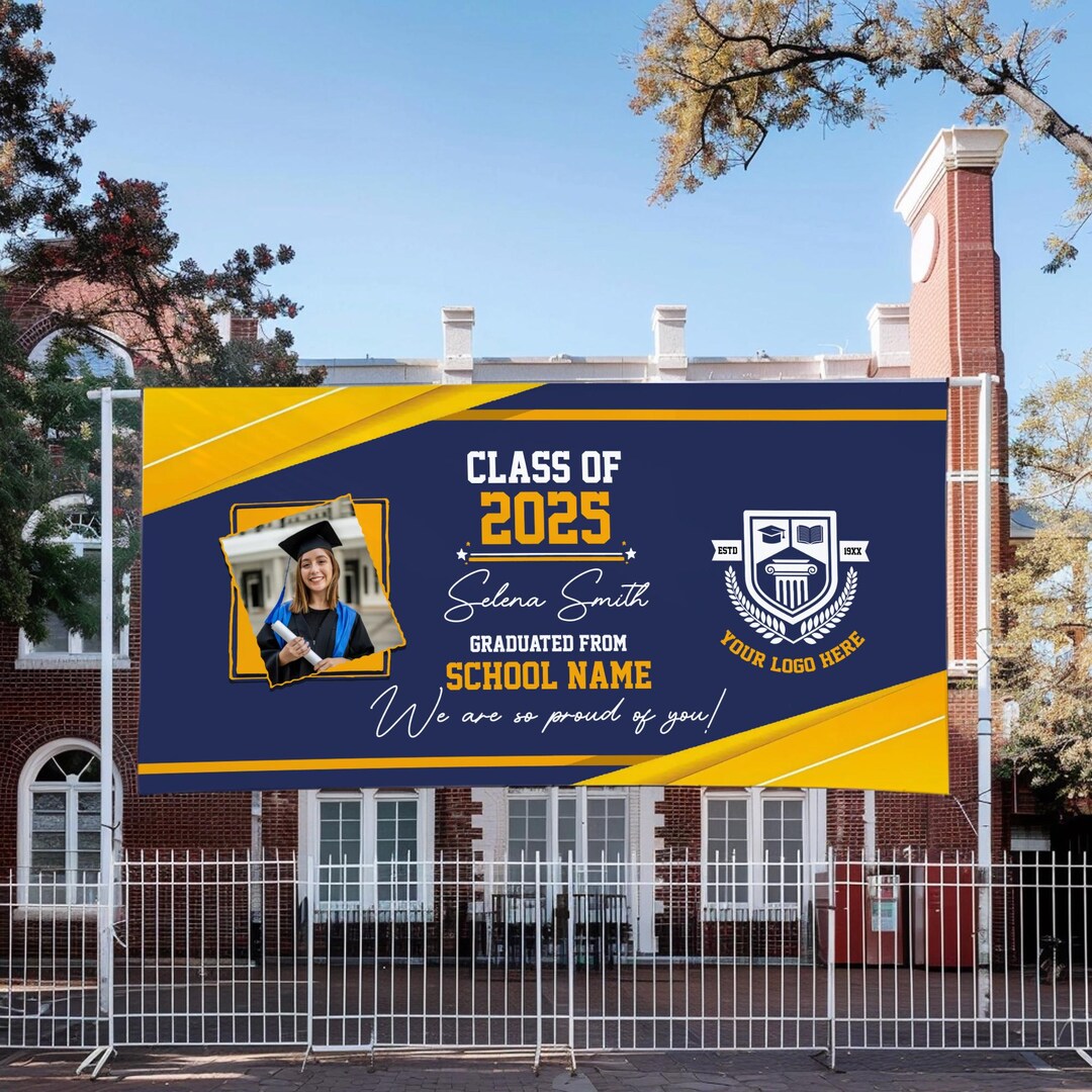 Graduation Class of 2025 for High School Banner, Graduation 2025 Banner ...