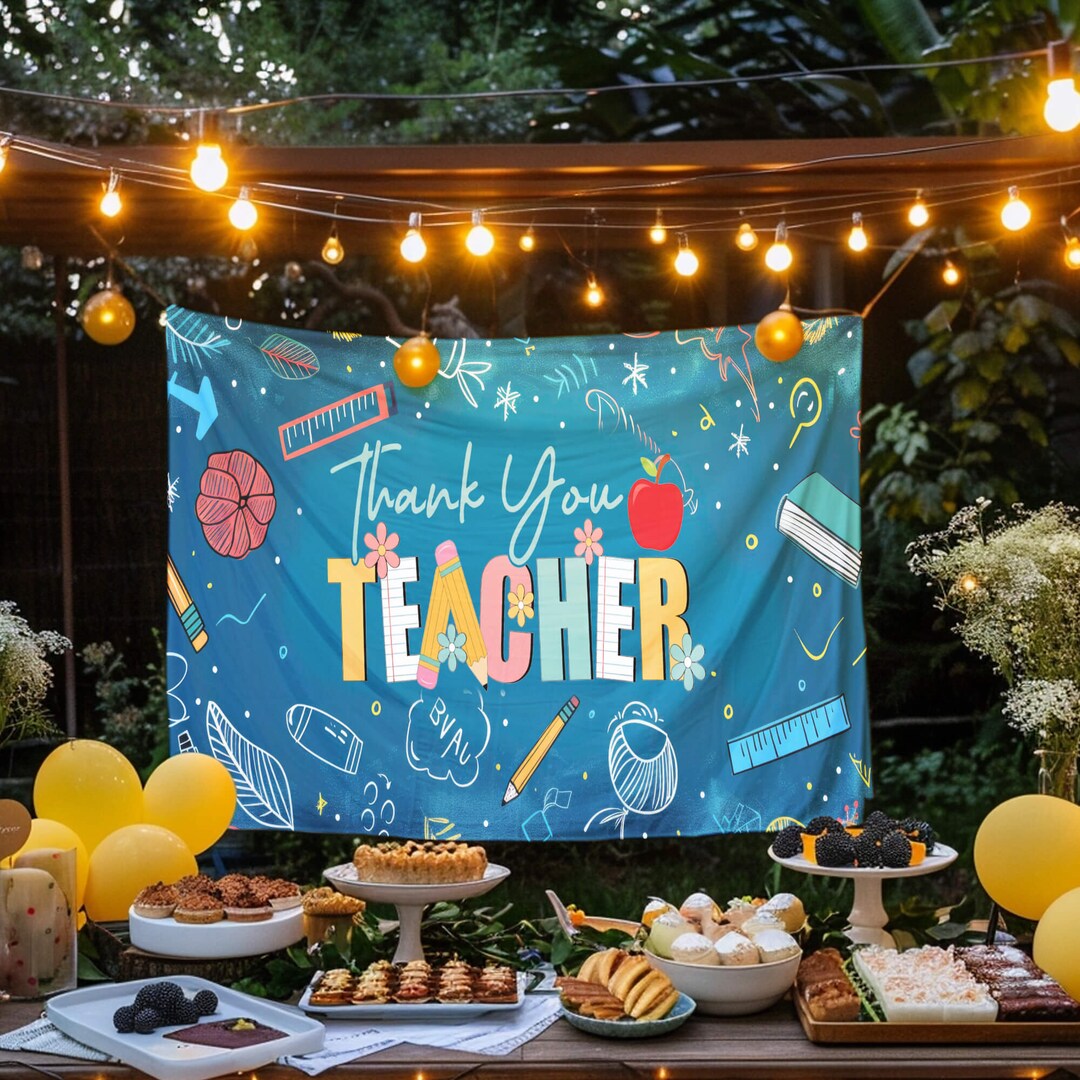 Custom Teacher Appreciation Week Banner Personalized Teachers and Staff ...