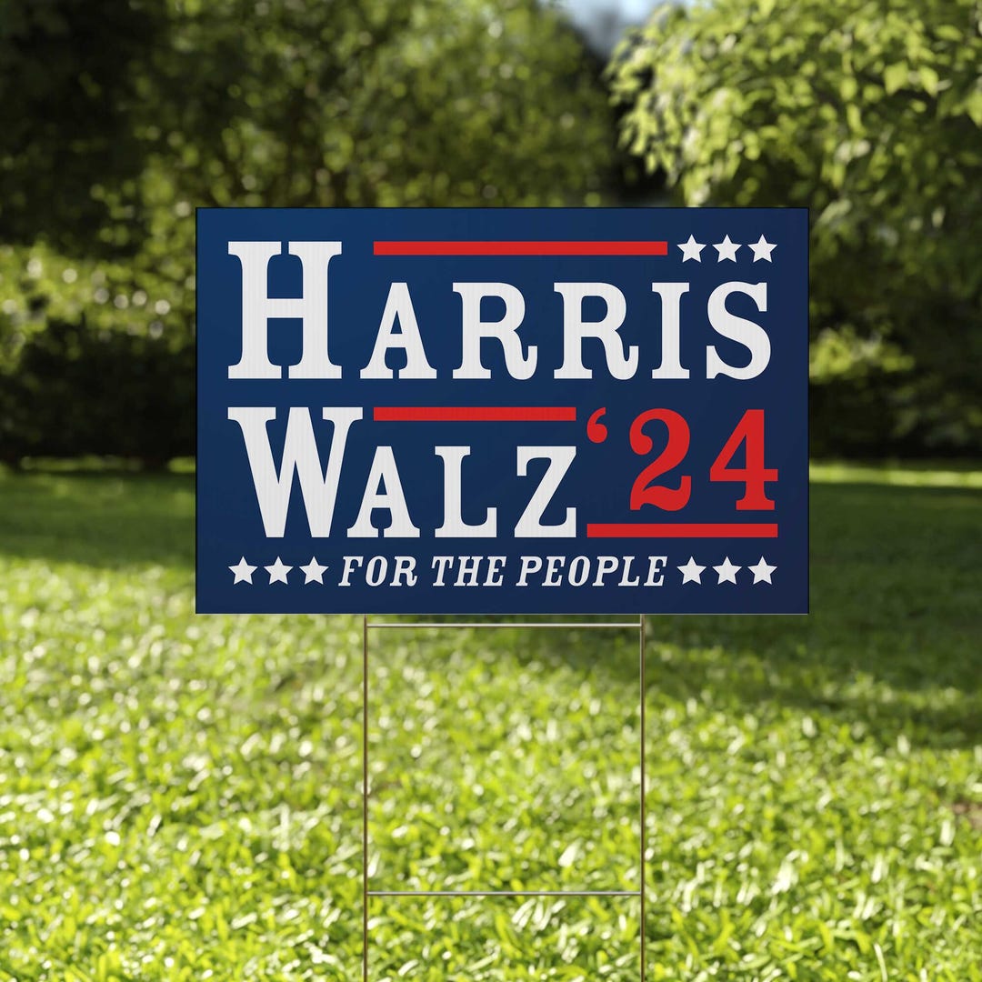 Letrero para jardín Harris Walz 2024, letrero para jardín Kamala Harris ...