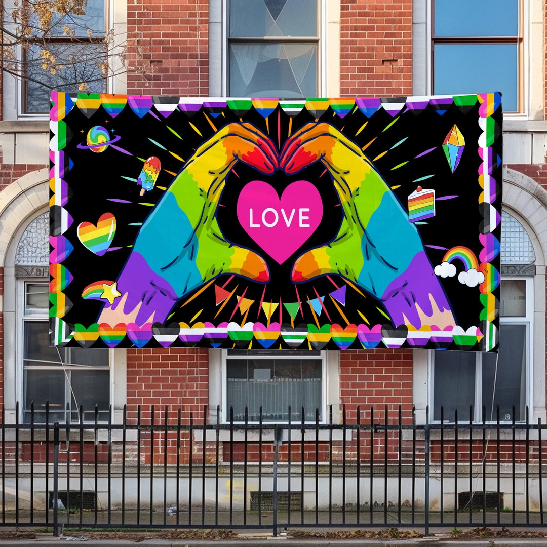 Pride Day Gay Rainbow Backdrop Progressive Pride Month Support LGBTQ ...