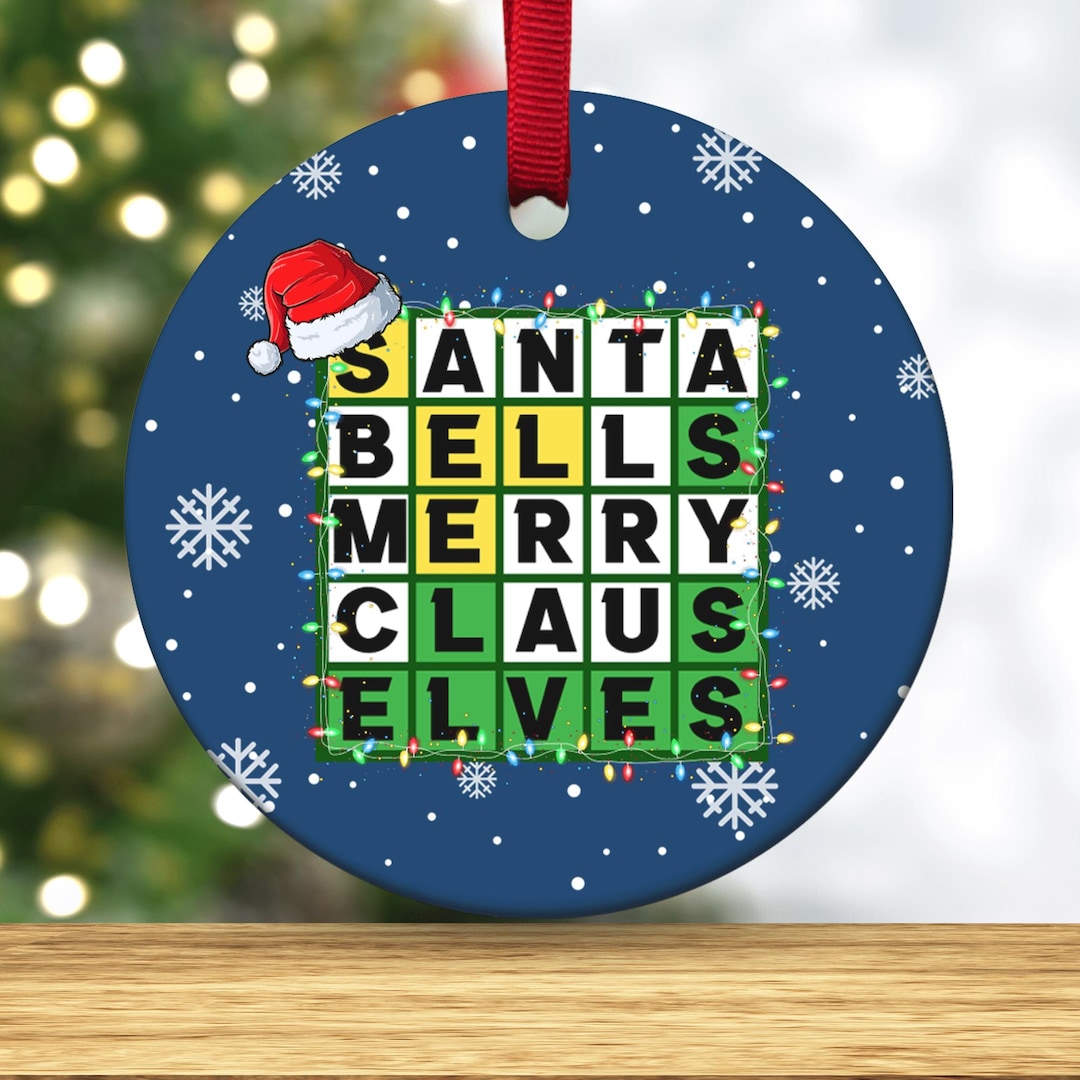 Wordle Ornament, Wordle Game Christmas Gift, Christmas 2023 Gifts ...