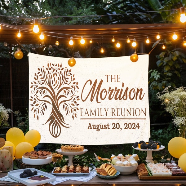 Reunion Banner - Etsy