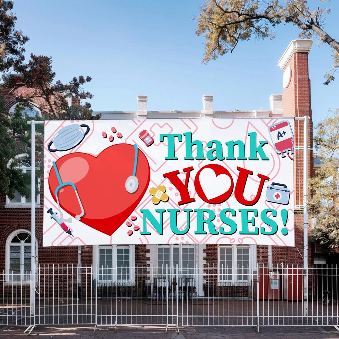 National Nurses Week Appreciation Banner Nurse Appreciation Day Sign ...